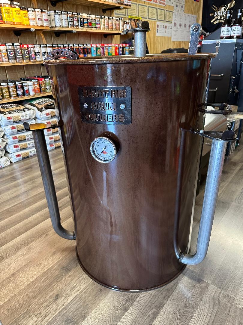 Short Rib Drum Smokers SR-1 Model Rusty Patina | Rockin A Grilling Supplies