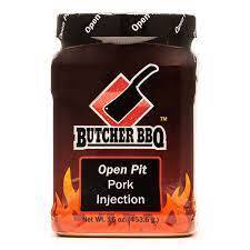 Butcher BBQ Open Pit Pork Injection | Rockin A Grilling Supplies